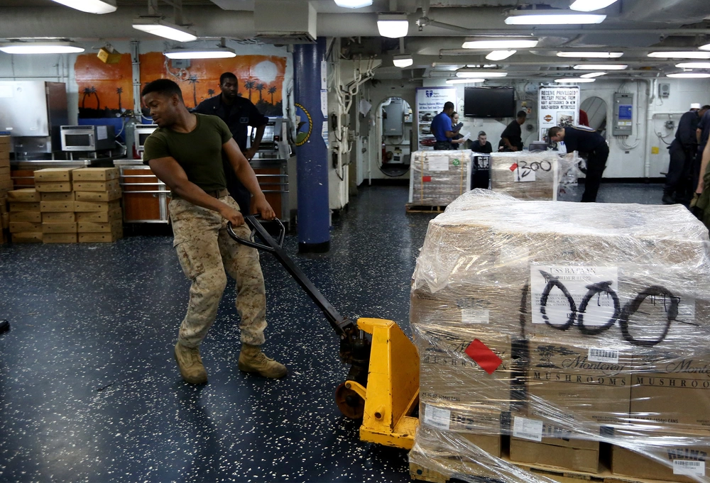 DVIDS - Images - 22nd MEU, USS Bataan conduct replenishment at sea ...