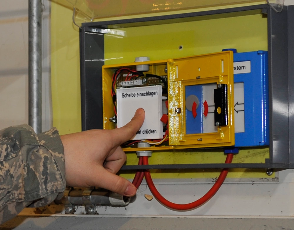 DVIDS - Images - Sprinklers come alive in hangar five [Image 1 of 5]