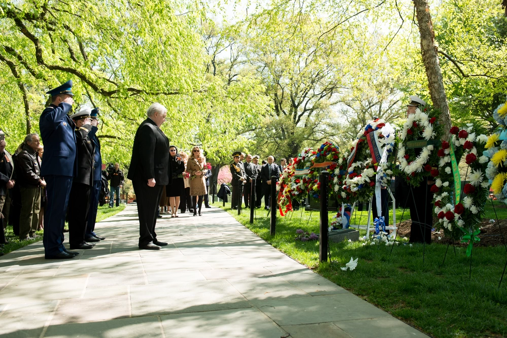 DVIDS - Images - Russian Ambassador Sergey Kislyak bows his head after ...