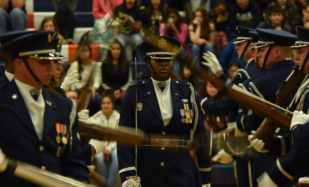 DVIDS - Images - AF drill team performs at local high schools [Image 5 ...
