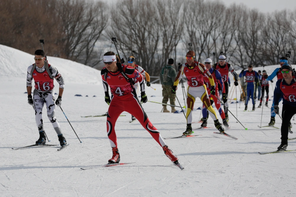 DVIDS - Images - Team Relay Race at the CNGB Biathlon 2018 Competition ...
