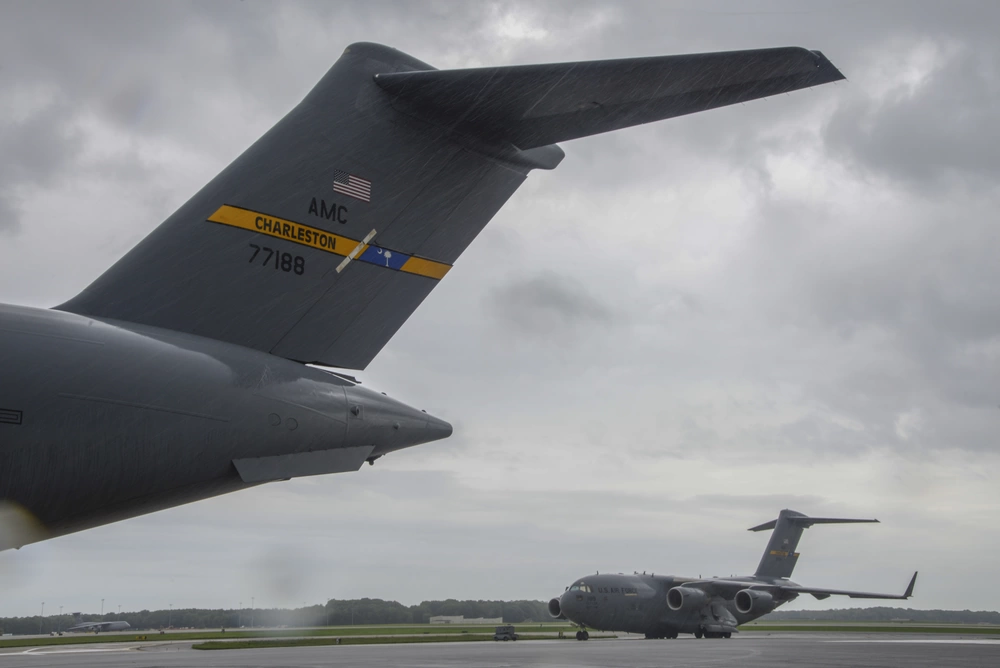 DVIDS - Images - JB Charleston C-17s weather Hurricane Florence at ...