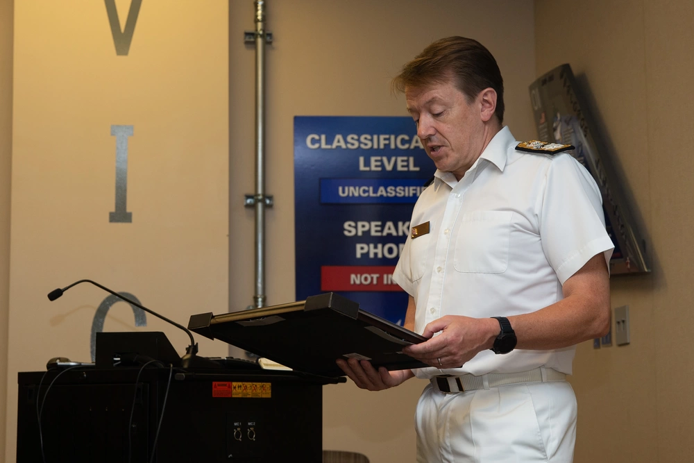 DVIDS - Images - Royal Navy Commodore Phillip D. Nash presents the ...