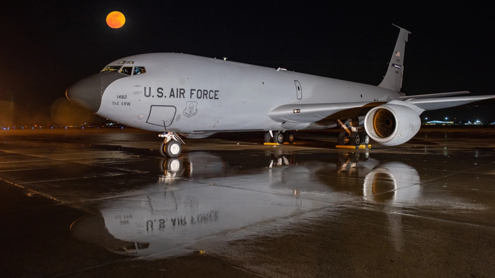 DVIDS - Images - KC-135R under a Niagara full moon
