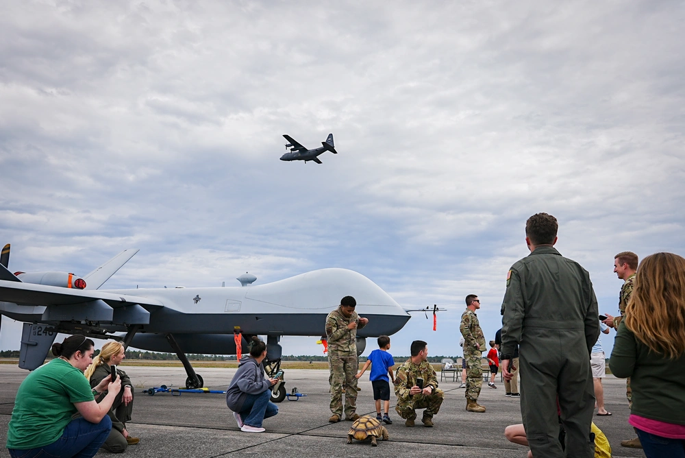 DVIDS - Images - MQ-9 Reaper, aircraft flyover and a giant turtle, oh my!