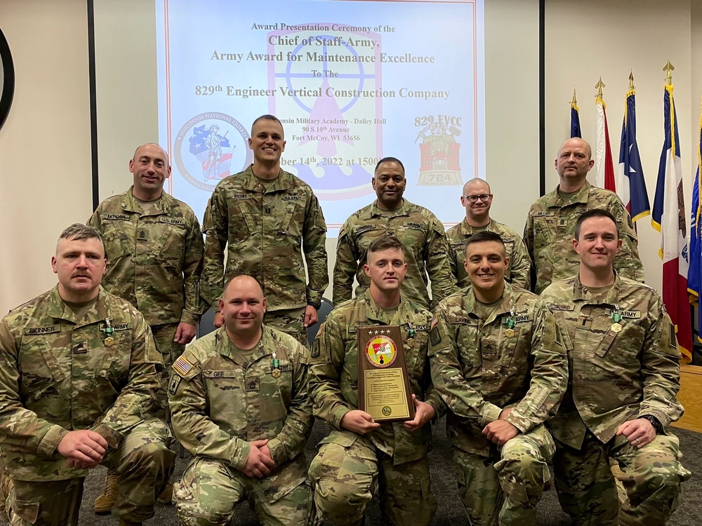 DVIDS - Images - 829th Engineer Vertical Construction Company receives ...