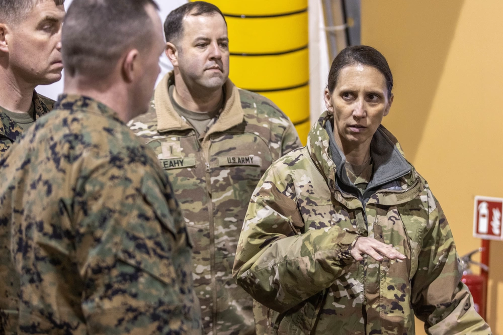 DVIDS - Images - Brigadier General Gail Atkins Speaks to 1AD CAB ...