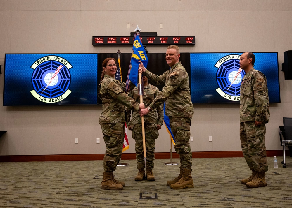 DVIDS - Images - 609th Air Communications Squadron conducts a change of ...