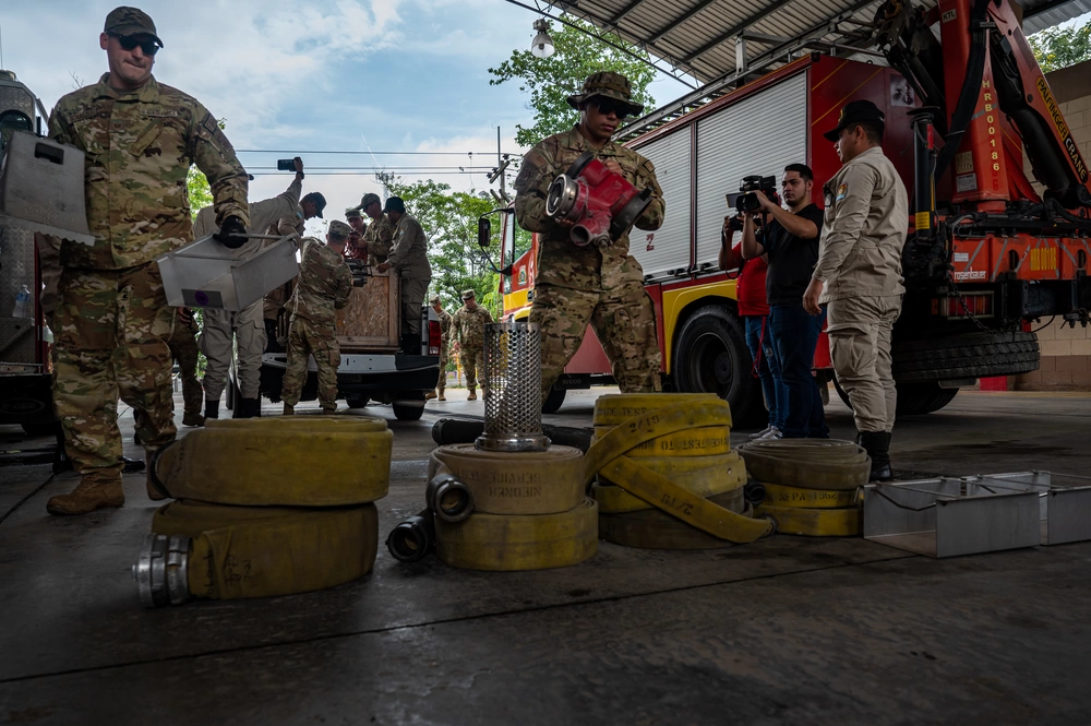 DVIDS - Images - CAT 4365, 612th ABS team up for Villanueva fire ...