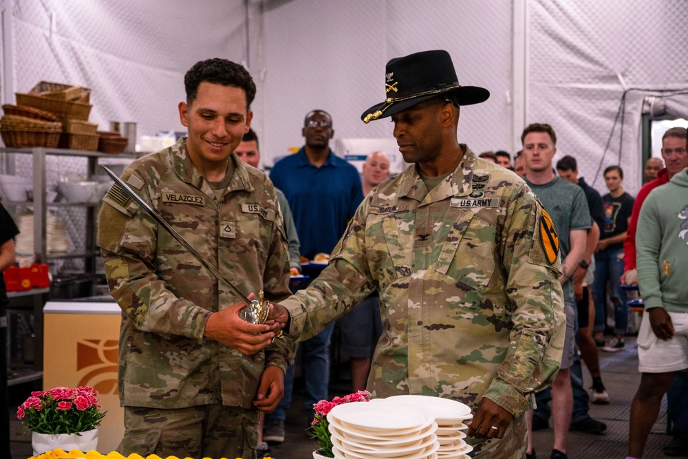 DVIDS - Images - Army Birthday Cake Cutting Ceremony at Camp Adazi [Image 3 of 6]