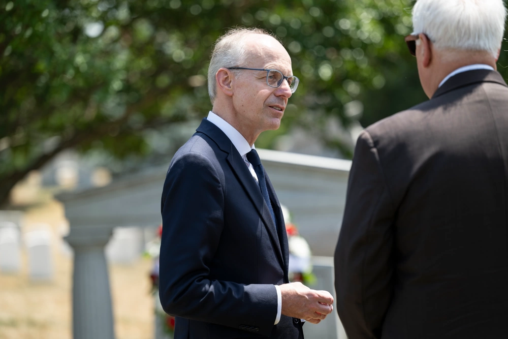 DVIDS - Images - Prime Minister of Luxembourg Luc Frieden Places a ...