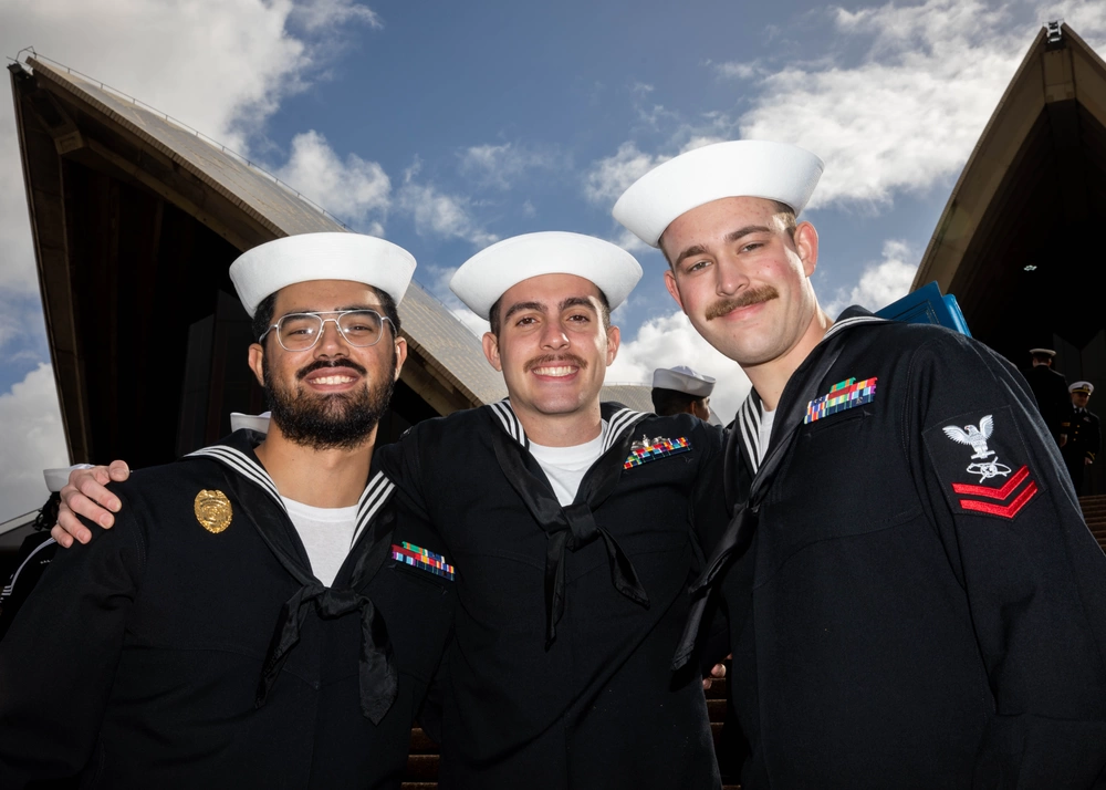 DVIDS - Images - Emory S. Land Sailors Reenlist at the Sydney Opera ...