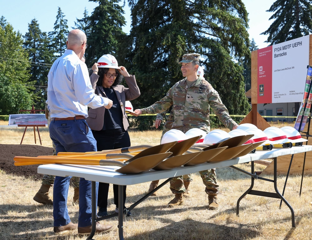 DVIDS - Images - JBLM breaks ground on new barracks [Image 4 of 4]
