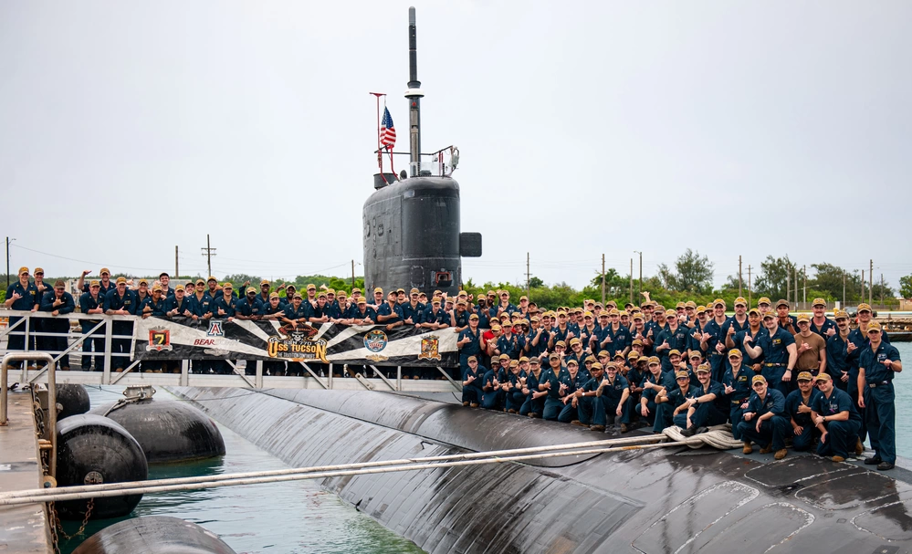 DVIDS - Images - USS Tucson Sailors Pose for a Group Photo