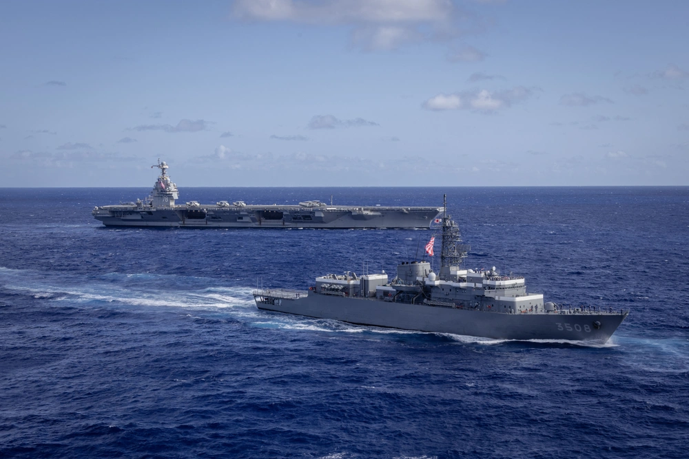 DVIDS - Images - USS Gerald R. Ford and JMSDF Conduct Sailing Exercise ...
