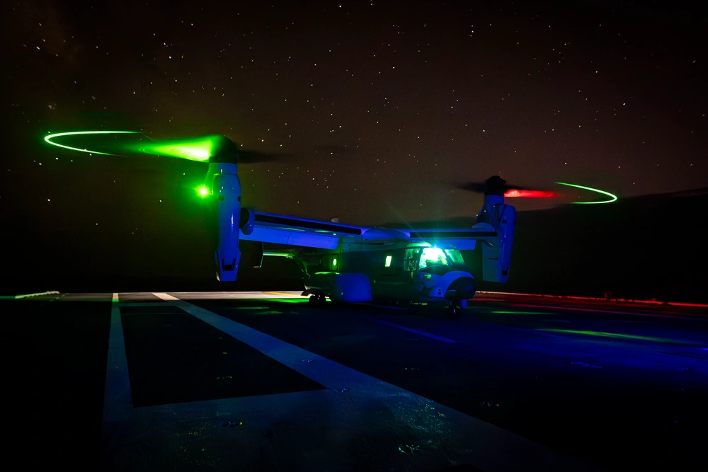 DVIDS - Images - CMV-22B Night Qualifications on Ford [Image 1 of 12]