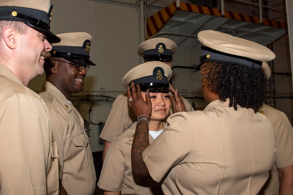 DVIDS - Images - USS Ronald Reagan (CVN 76) advances 18 Chief Petty ...