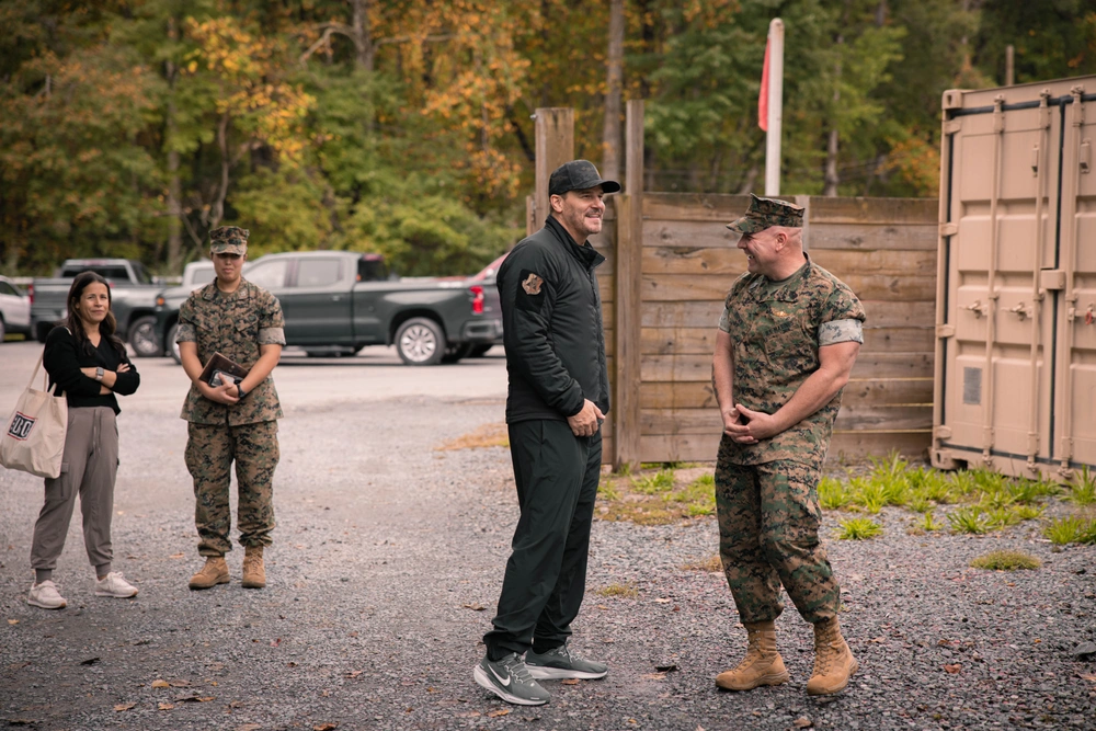 DVIDS - Images - David Boreanaz Visits Marine Corps Base Quantico and ...