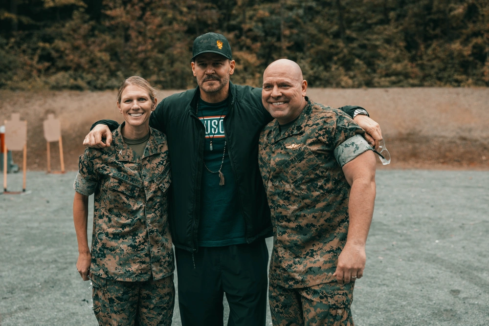DVIDS - Images - David Boreanaz Visits Marine Corps Base Quantico and ...