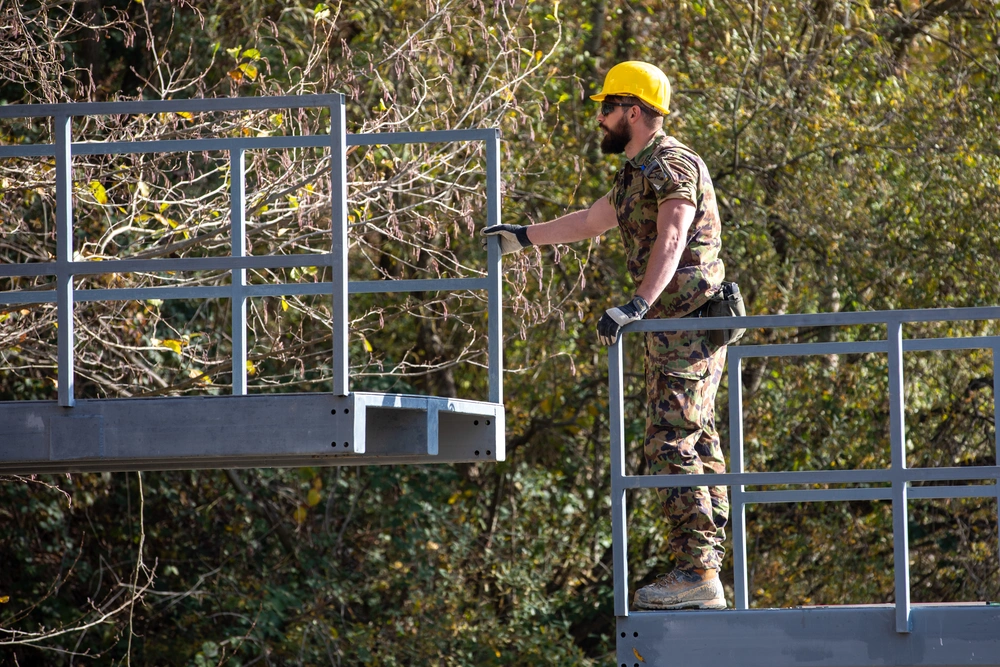 DVIDS - Images - KFOR Swiss Army engineers construct a pedestrian ...