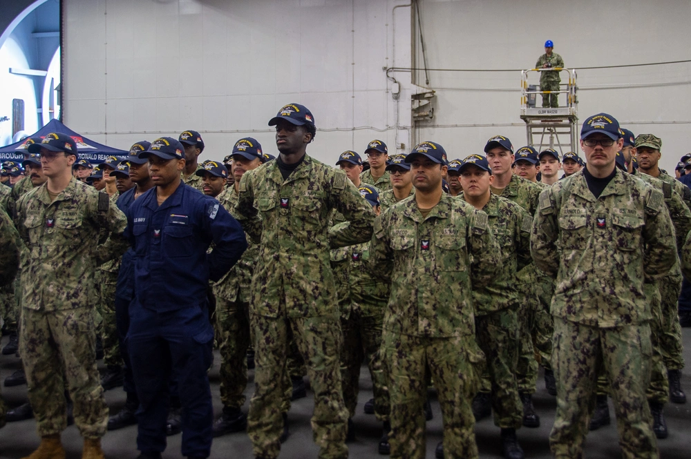 DVIDS - Images - USS Ronald Reagan (CVN 76) frocks newly appointed ...
