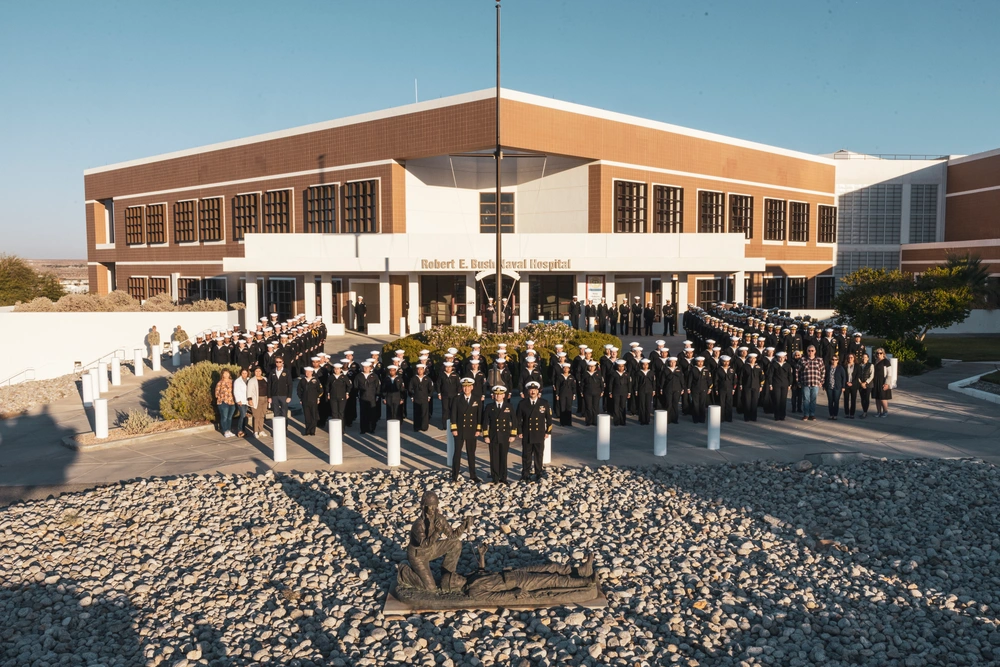 DVIDS - Images - Robert E. Bush Naval Hospital conducts command dress ...