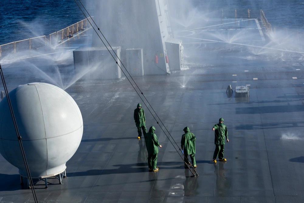DVIDS - Images - USS Blue Ridge Conducts Countermeasure Wash-Down ...