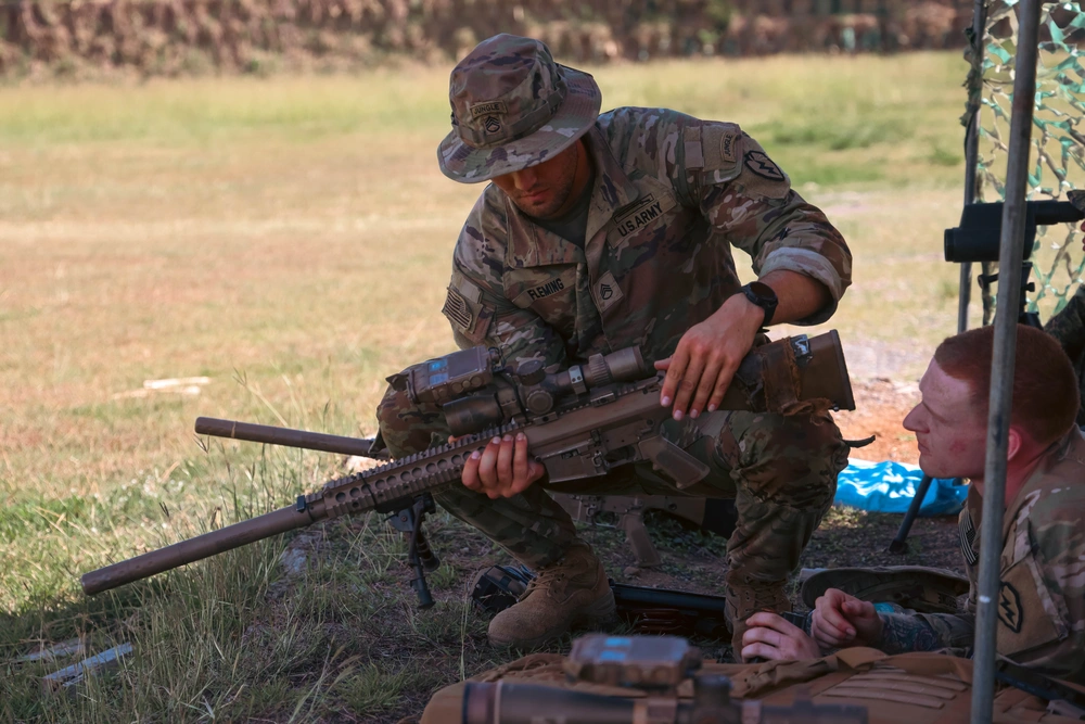 DVIDS - Images - 1-21 Gimlets Scout Platoon Conducts Joint Sniper Range ...