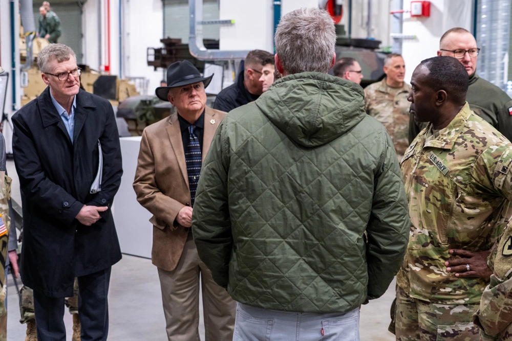 DVIDS - Images - Secretary of the Army tours Powidz APS-2 worksite in ...