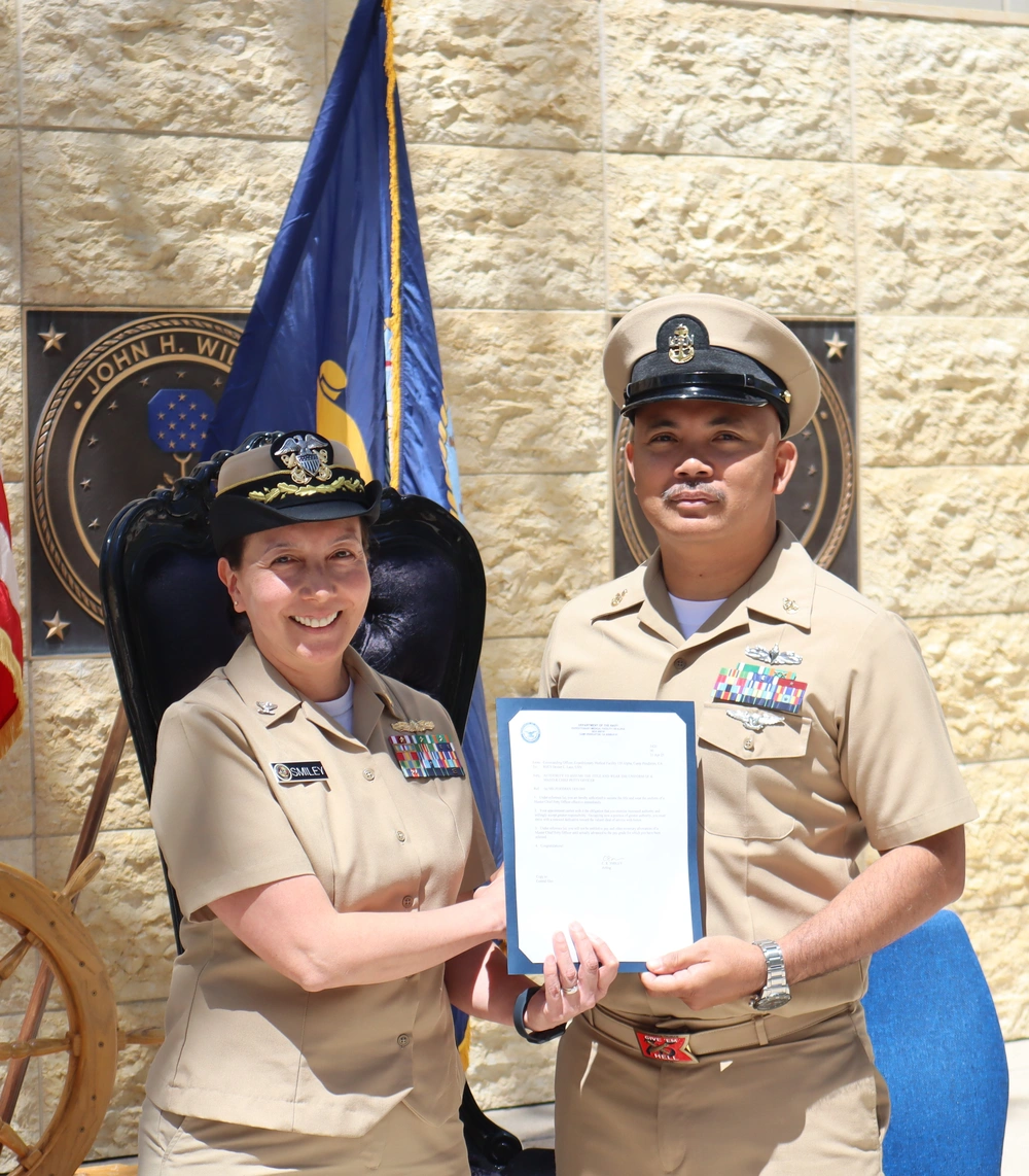 DVIDS - Images - EMF Alpha frocks Sailor to Master Chief [Image 3 of 3]