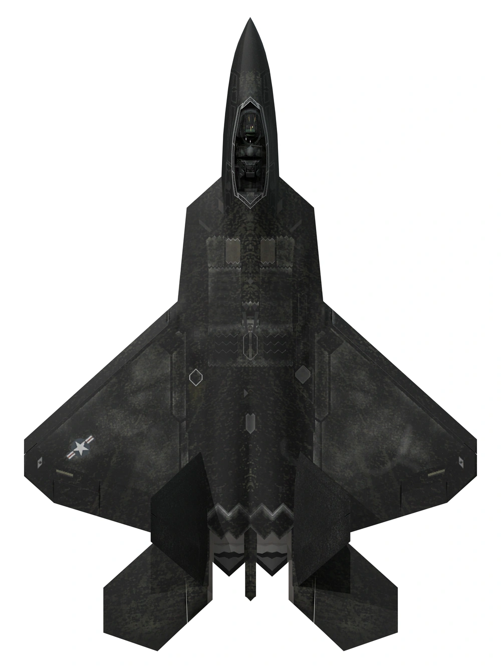 DVIDS - Images - F-22 Raptor Top Orthographic View [Image 5 of 6]