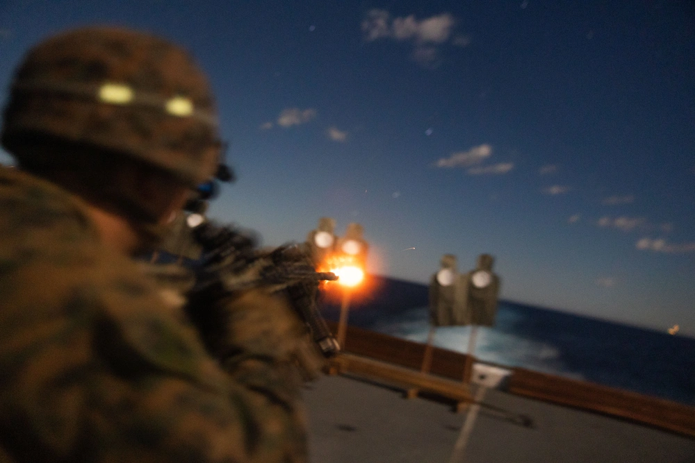 DVIDS - Images - 31st MEU | Live-fire deck shoot aboard USS San Diego ...