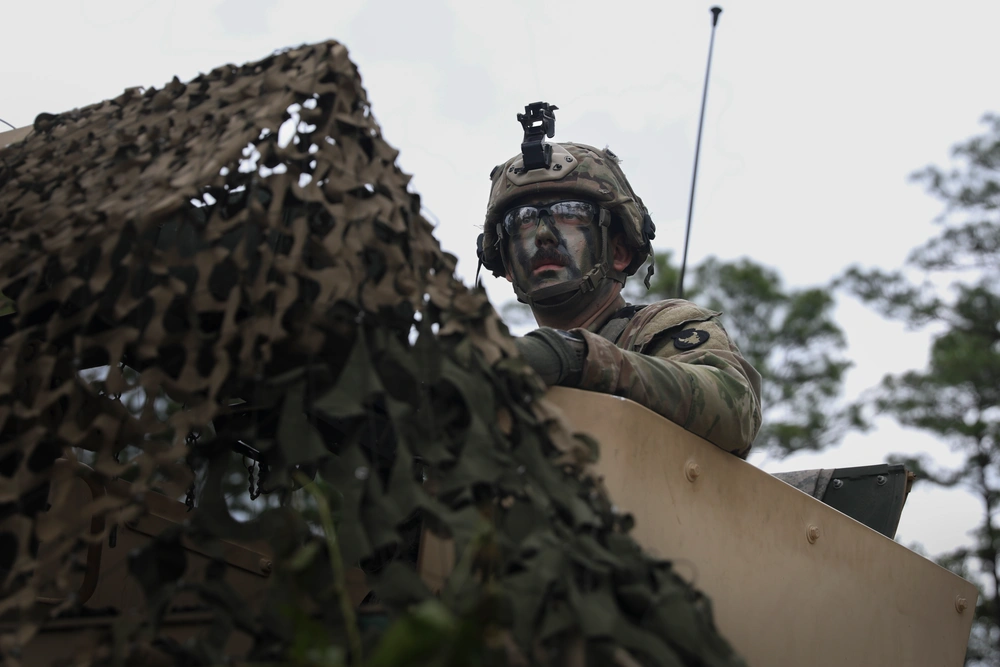 DVIDS - Images - Iowa National Guard Soldier pulling security in ...