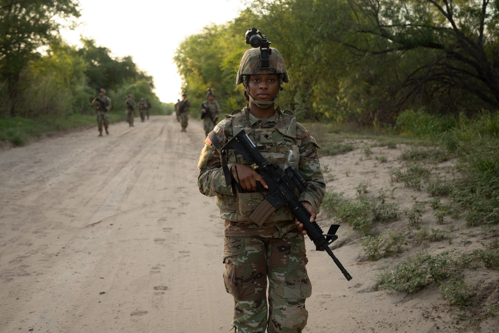 DVIDS - Images - 808th Engineer Company conduct foot patrol along the ...
