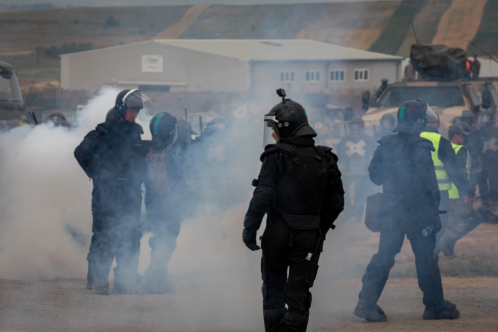 DVIDS - Images - Camp Novo Selo hosts a Crowd Riot Control training ...