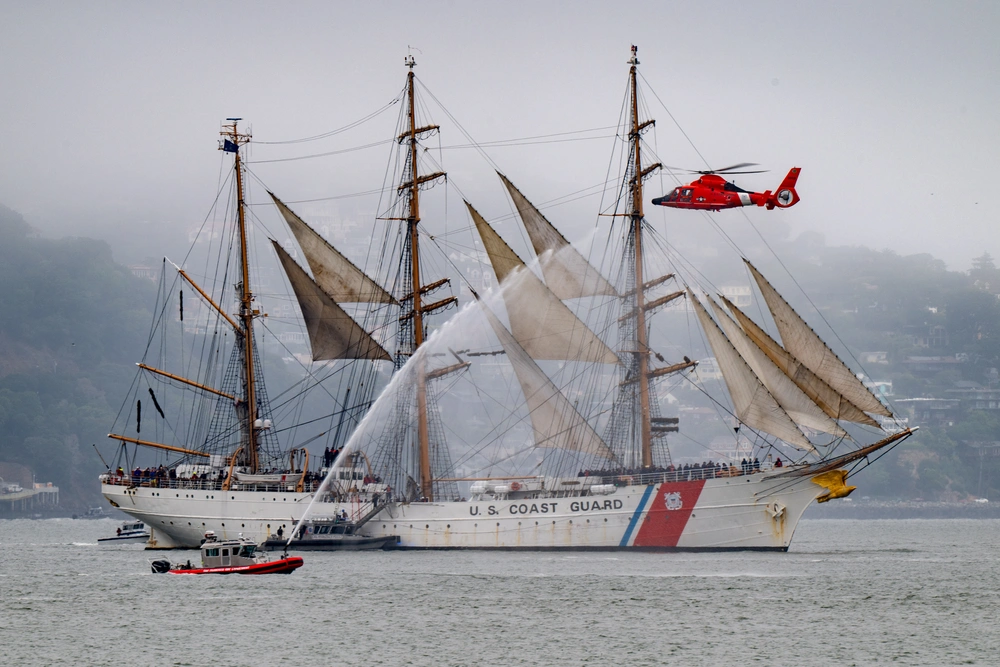 DVIDS - Images - Coast Guard Cutter Barque Eagle arrives in San ...
