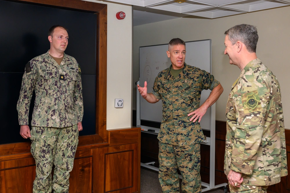 DVIDS - Images - CJCS Gen. Caine greets and presents coins U.S. Africa ...