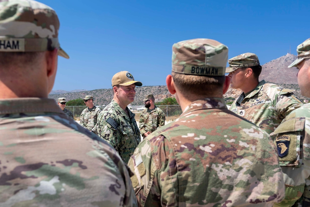 DVIDS - Images - Adm. Munsch visits NSA Souda Bay and USS Thomas Hudner ...