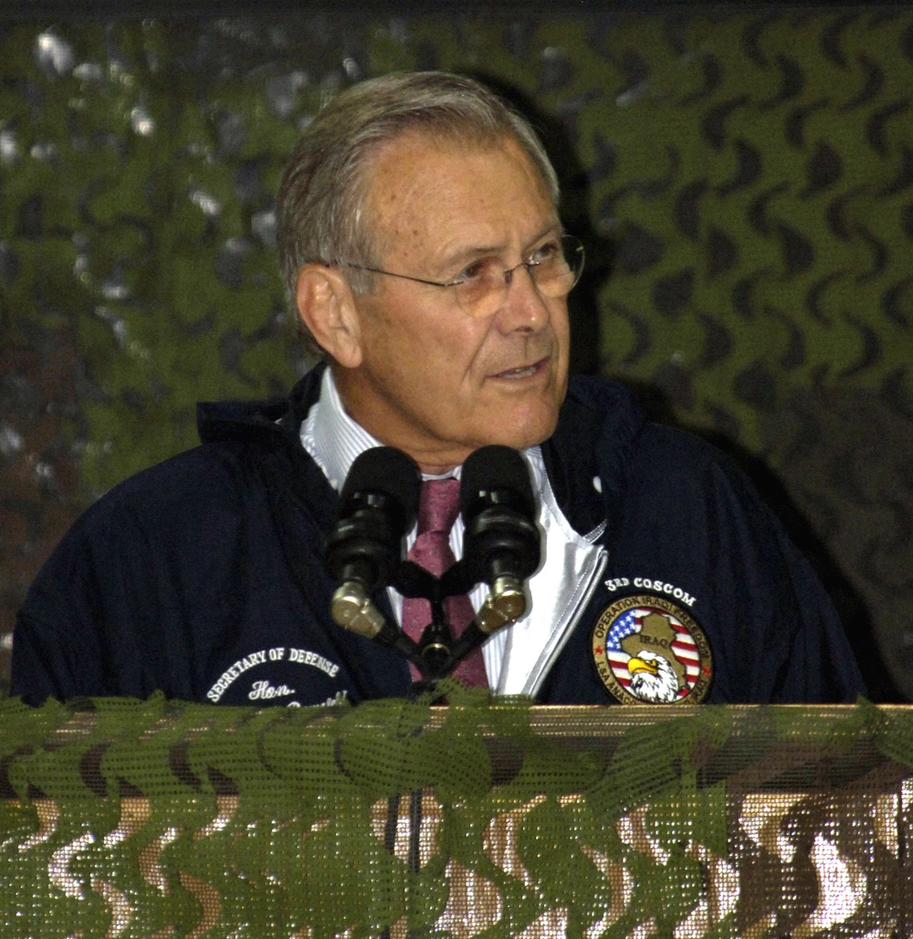 DVIDS - Images - Rumsfeld Visits Troops at Camp Anaconda in Iraq