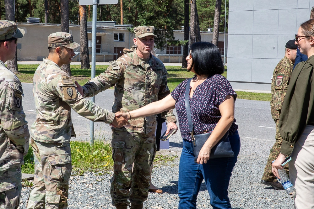DVIDS - Images - Congressional Staff Delegation visits Camp Ādaži [Image 1 of 4]