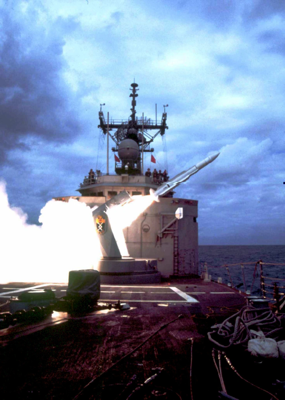 DVIDS - Images - Standard Missile roars off the forward launcher of the ...