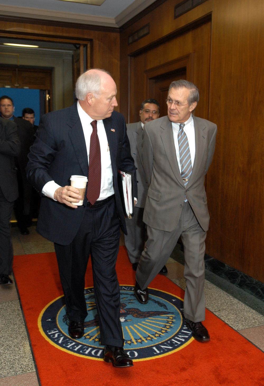 DVIDS - Images - Secretary Rumsfeld escorts Vice President Dick Cheney ...