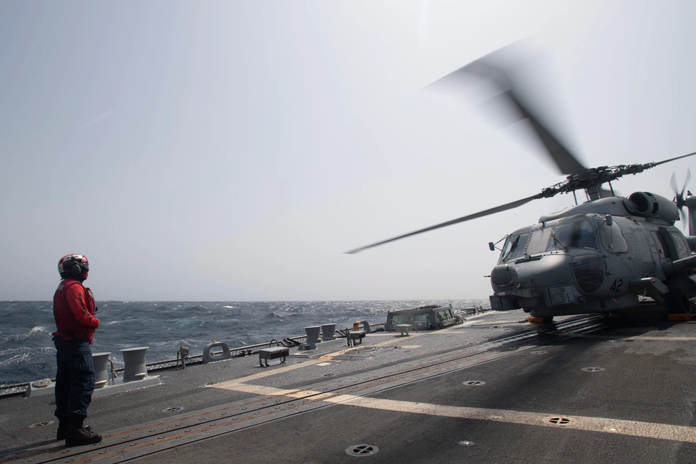 DVIDS - Images - USS Higbee Conducts Flight Operations [Image 1 of 5]