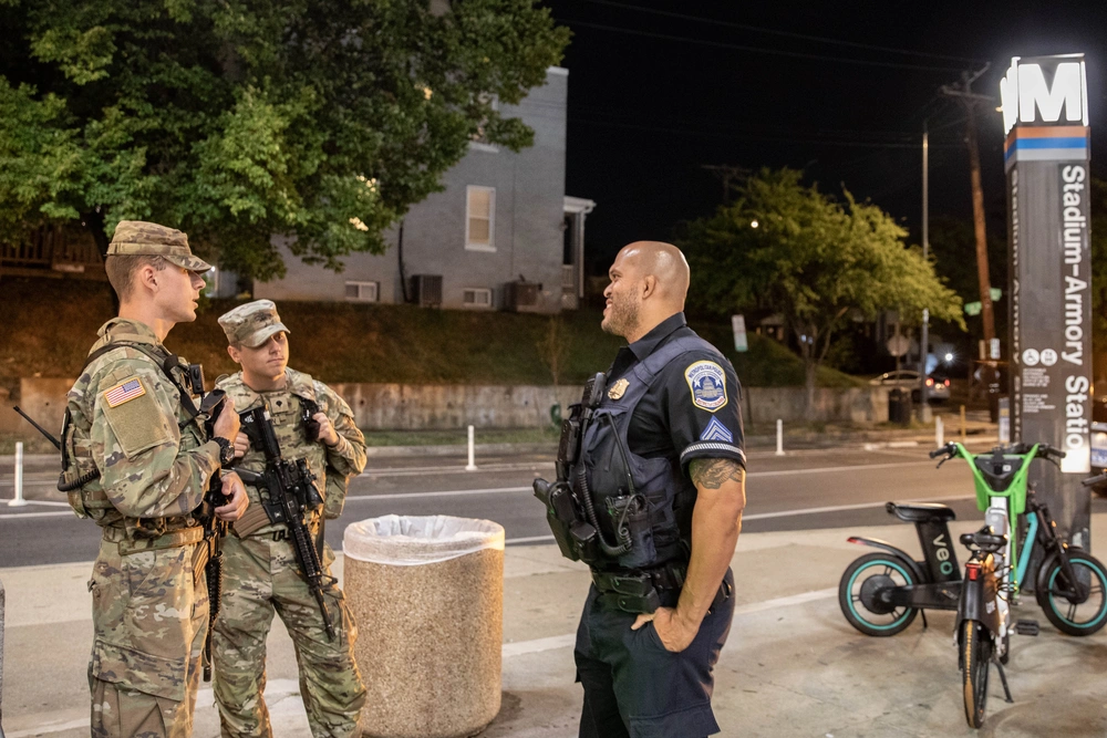 DVIDS - Images - West Virginia National Guard Soldiers Patrol Stadium ...