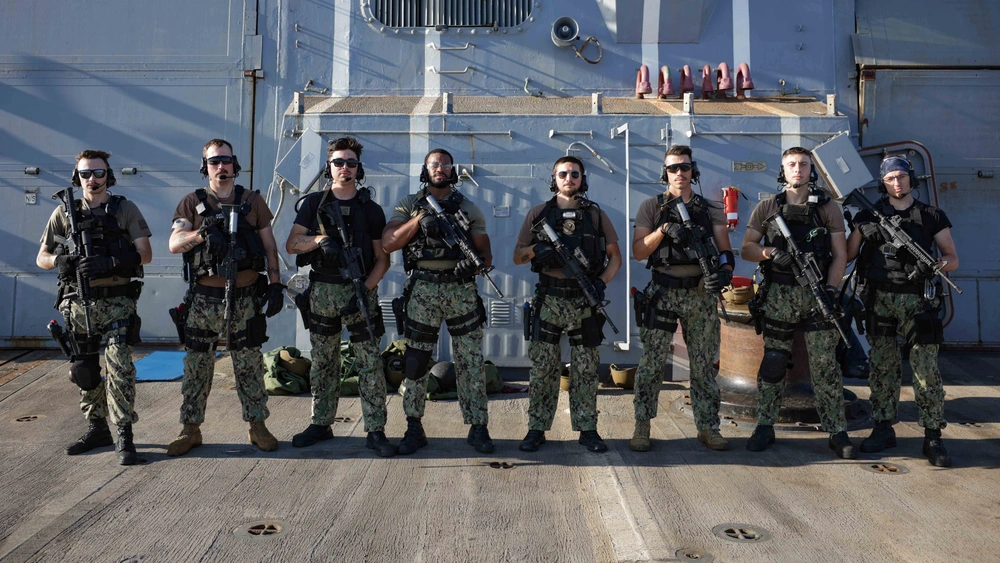 DVIDS - Images - USS Truxtun Conducts VBSS Drill with partner nations ...