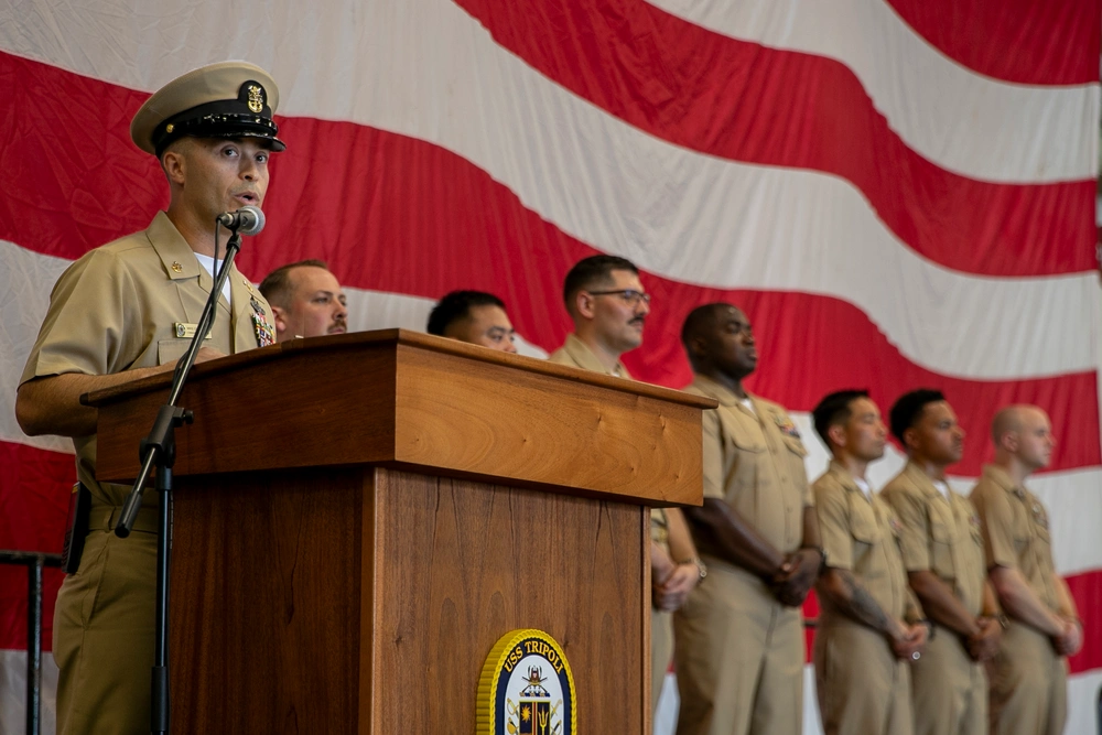 DVIDS - Images - USS Tripoli’s 2025 Chief Pinning Ceremony [Image 4 of 17]