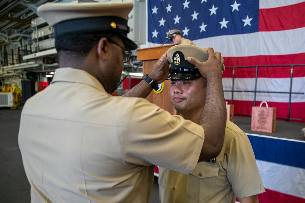 DVIDS - Images - USS Tripoli’s 2025 Chief Pinning Ceremony [Image 8 of 17]