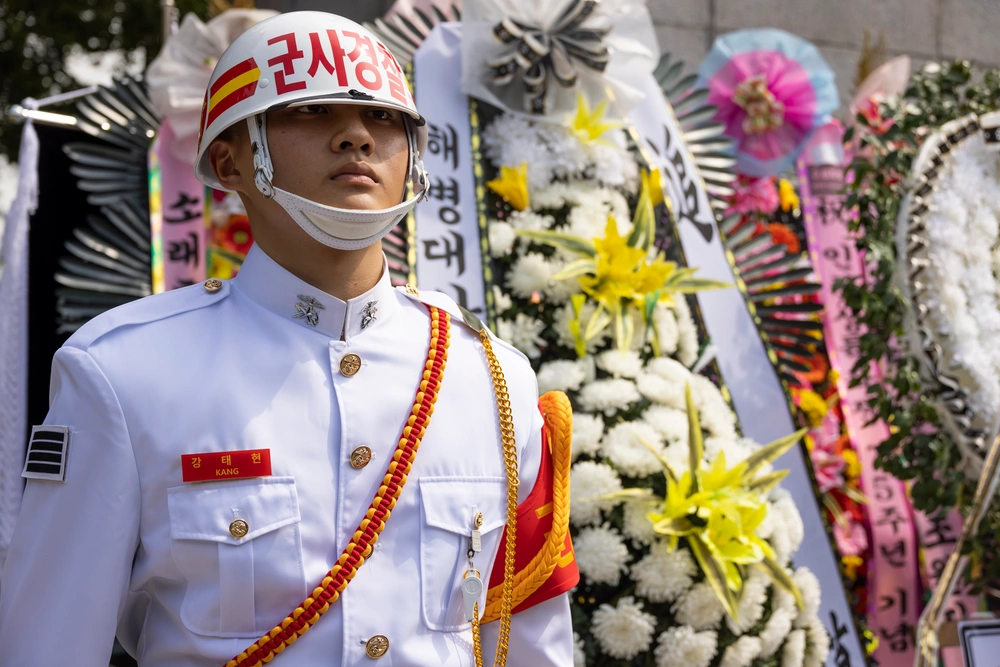 DVIDS - Images - MARFORK Marines participate in Floral Tribute honoring ...