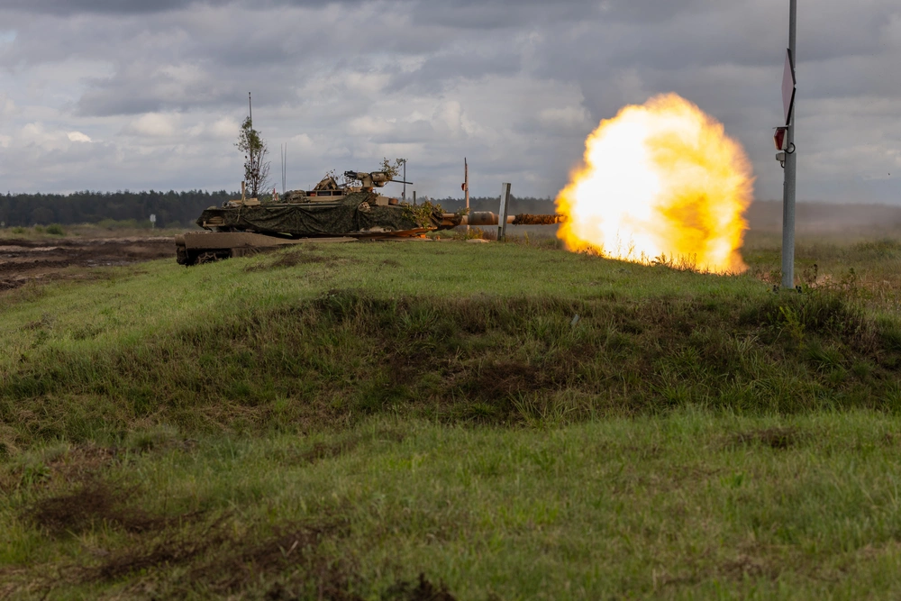 DVIDS - Images - U.S. Army M1A2 Abrams tank fires rounds during Iron ...