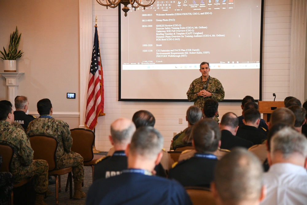 DVIDS - Images - 4th Fleet Commander Briefs UNITAS 2025 Participants ...
